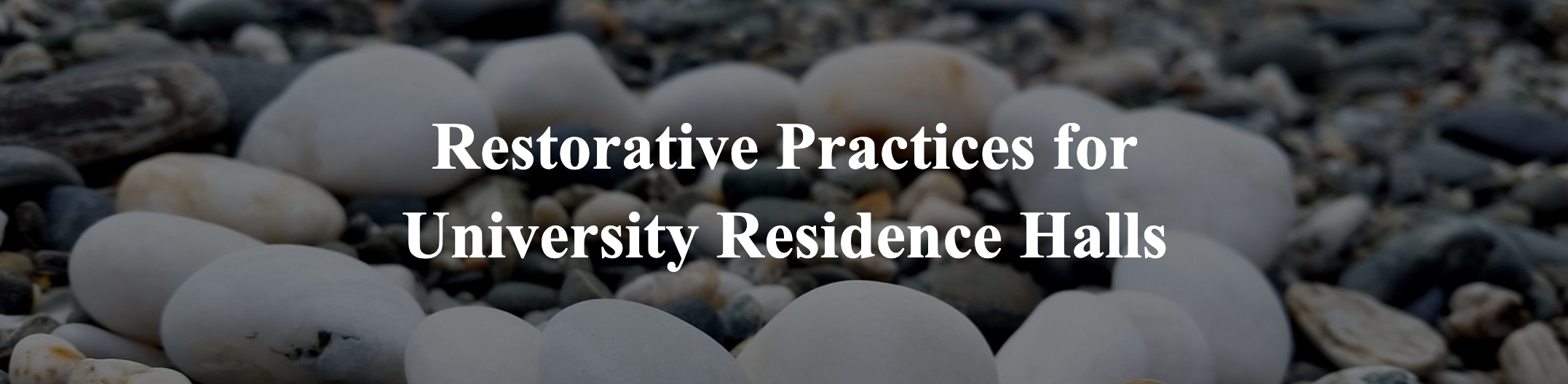 Online Training: Restorative Practices for University Residence Halls ...